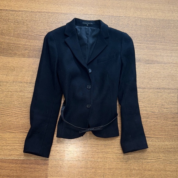 Theory | Jackets & Coats | Theory Wool Belted Blazer | Poshmark